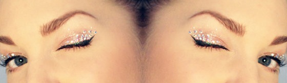 Encanta Menina: Make com Strass pro Carnaval