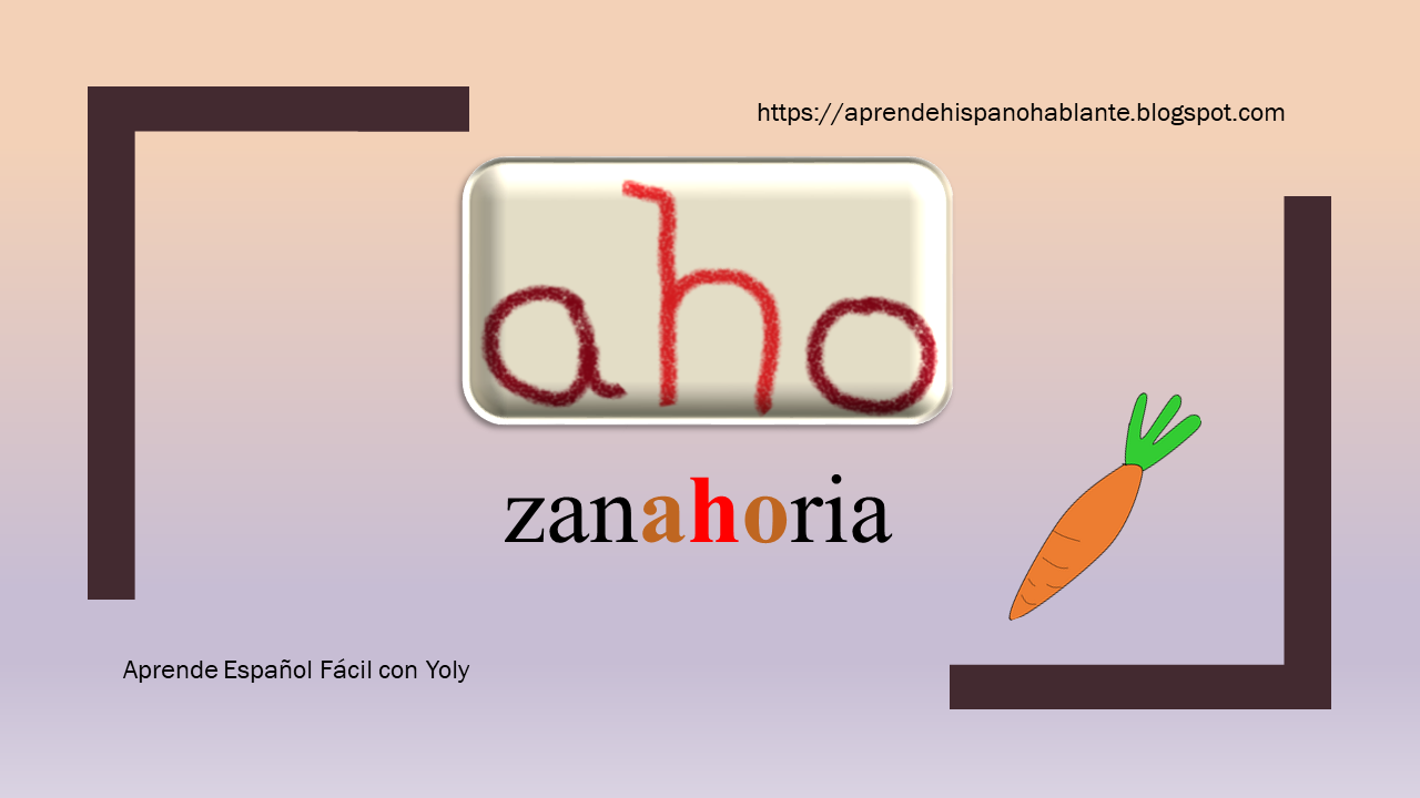 APRENDE ESPAÑOL FÁCIL: La letra hache "h" intermedia