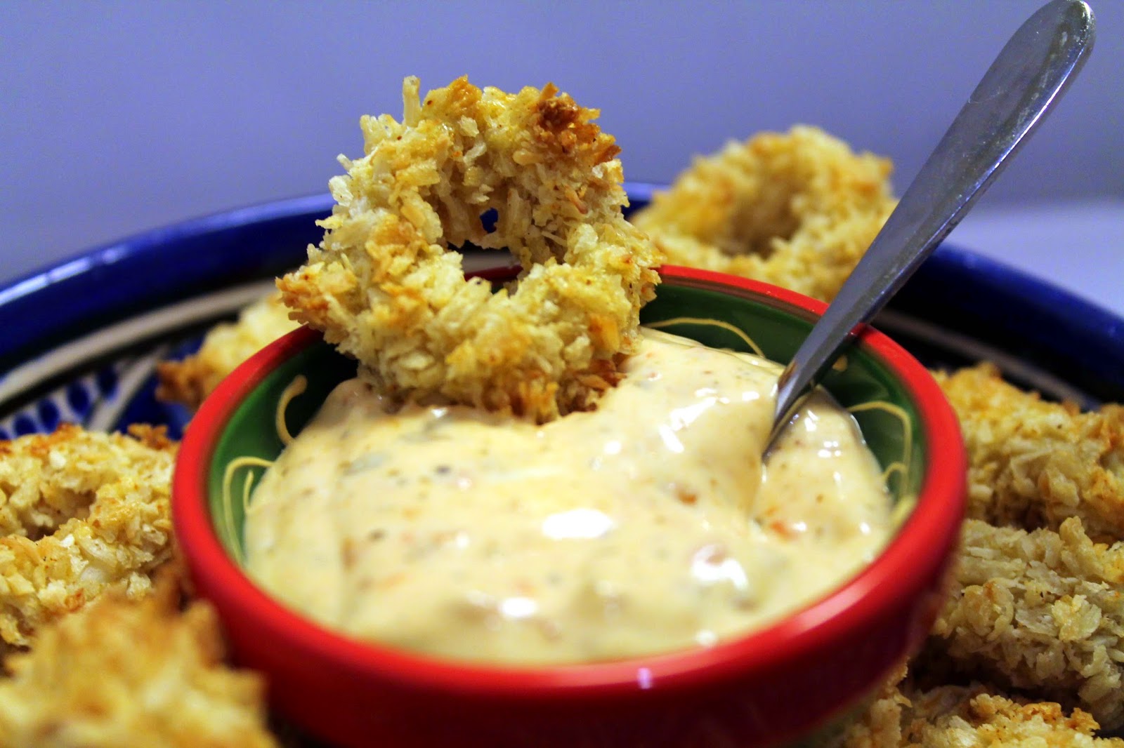 Serena's Medium Rare: Low Fat Crispy Calamari & Spicy Harissa Mayo