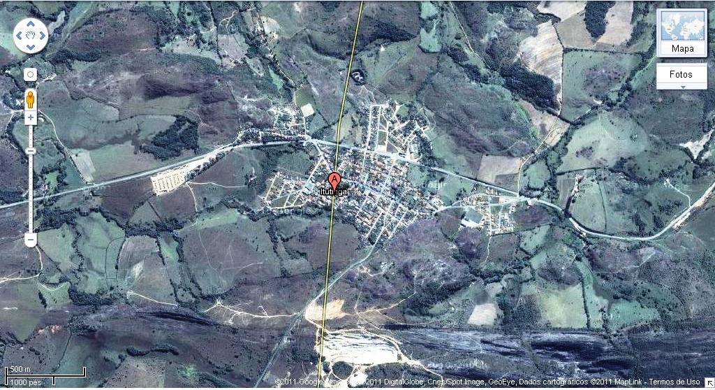 Blog do Quito: Itutinga vista pelo Google Earth