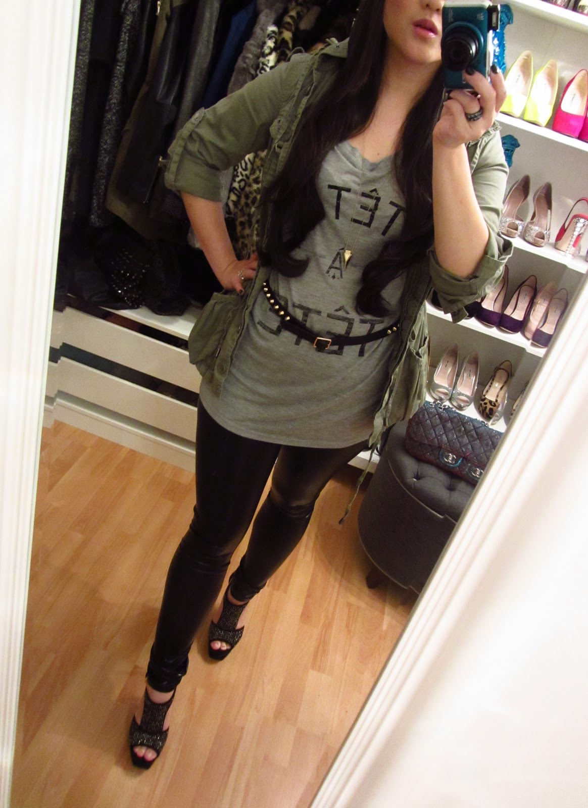 COCOBELLA BALLERINA: OOTD: Leather Leggings