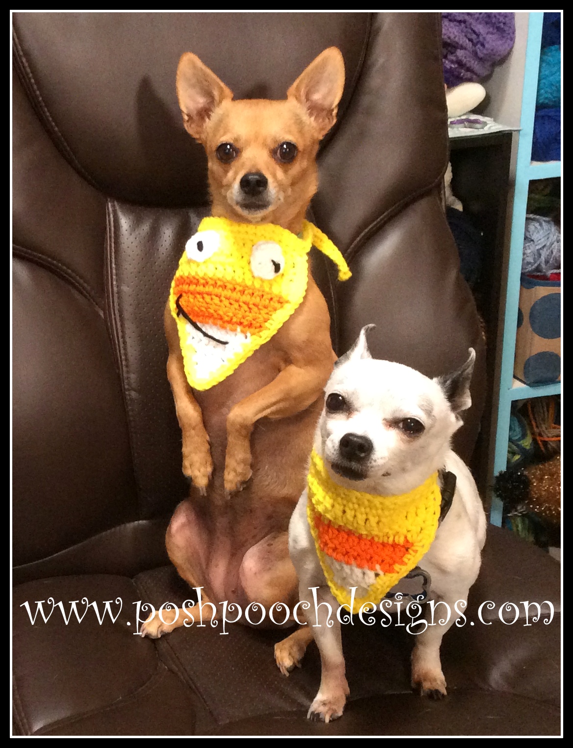 Posh Pooch Designs : Smiling Candy Corn Bandanna Crochet Pattern | Posh ...
