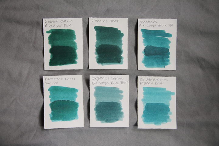 review: diamine teal - ink between the teeth