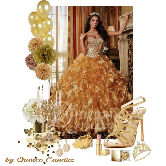 Dripping in Gold Quinceanera Sweet Fifteen Theme | Quince Candles