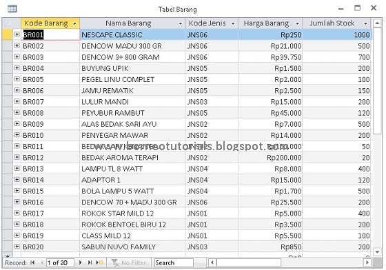 Cara Membuat Query Jenis Query Design Secara Sederhana dan Mudah - Borneotutorials.blogspot.com