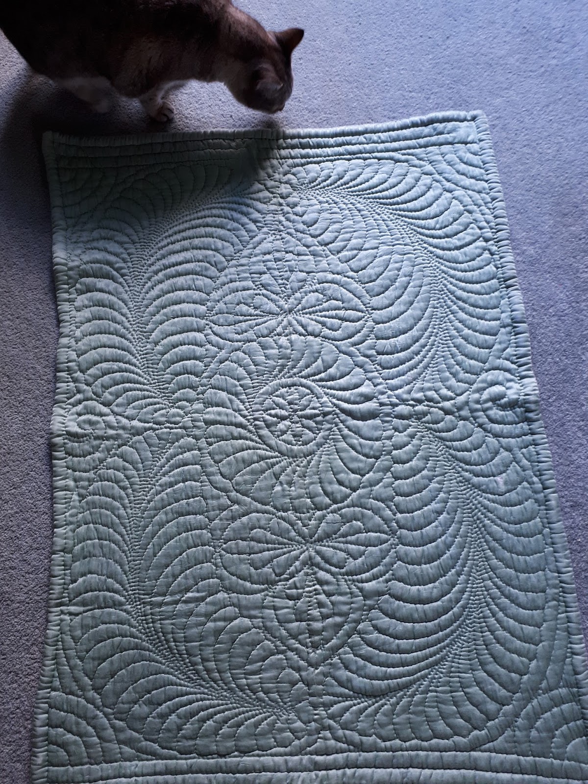 Welsh Quilts: Durham Cot quilt - 40s or 50s