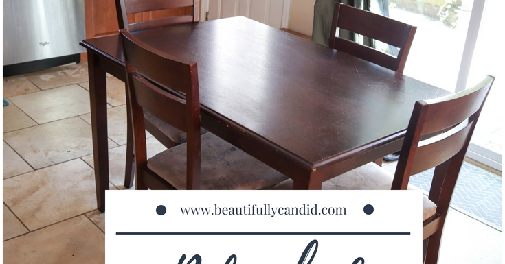Beautifully Candid: How We Refinished Our Kitchen Table