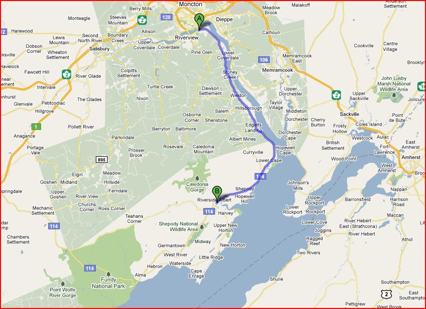 Travel with Kevin and Ruth: Riverside-Albert, New Brunswick