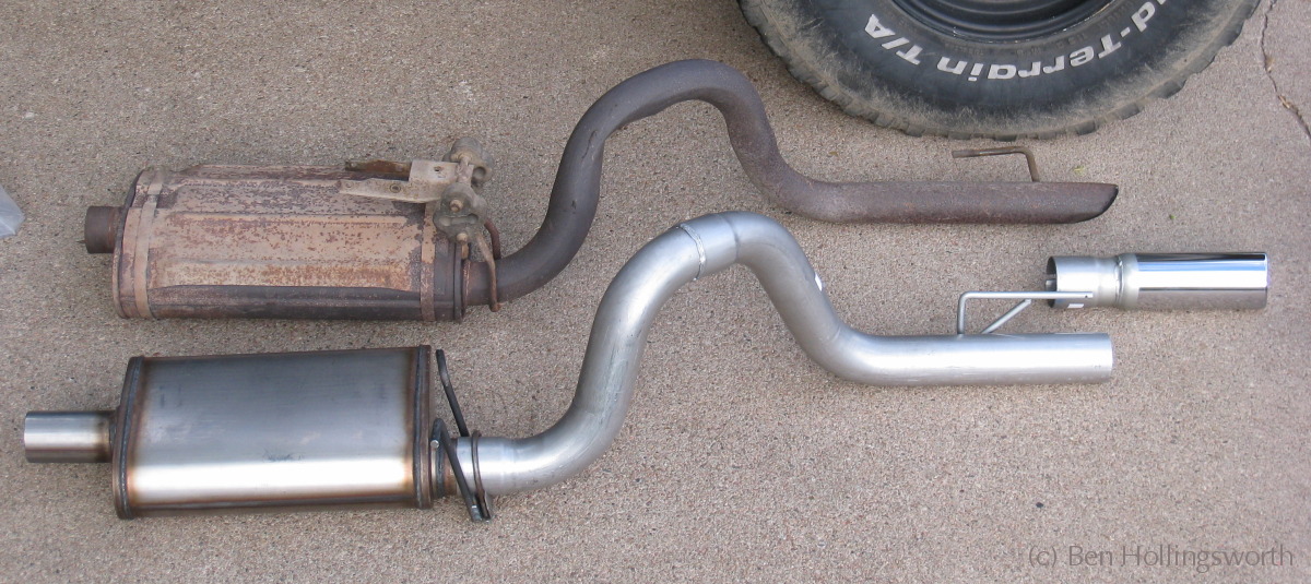Prairie Rim Road: New cat-back exhaust for the YJ
