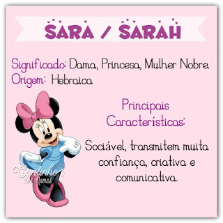 Cantinho dos Nomes: Significado do Nome Sara / Sarah