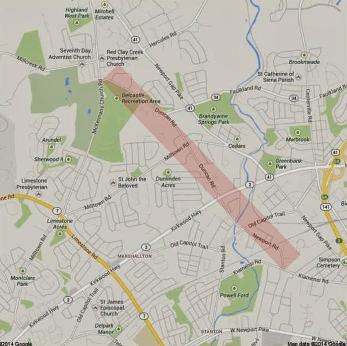 The Mill Creek Hundred History Blog: Duncan Road: A Colonial Highway