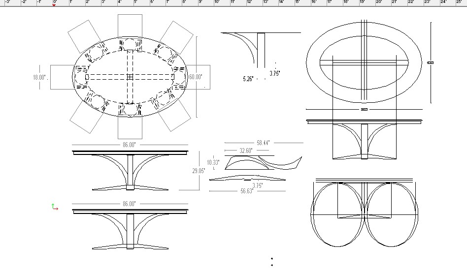 Dorset Custom Furniture - A Woodworkers Photo Journal: new table design