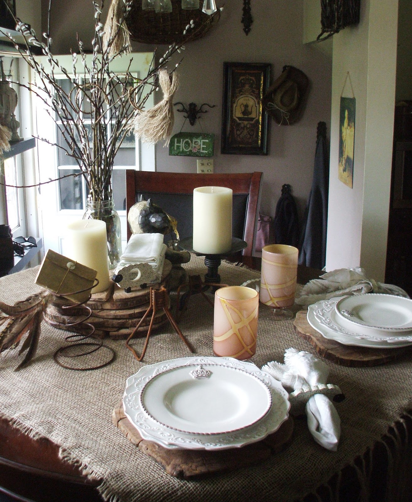 Got Wood? A Rustic Tablescape | Rustic & Refined