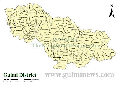 गुल्मी जिल्लामा रहेका ७९ गाविसहरु
