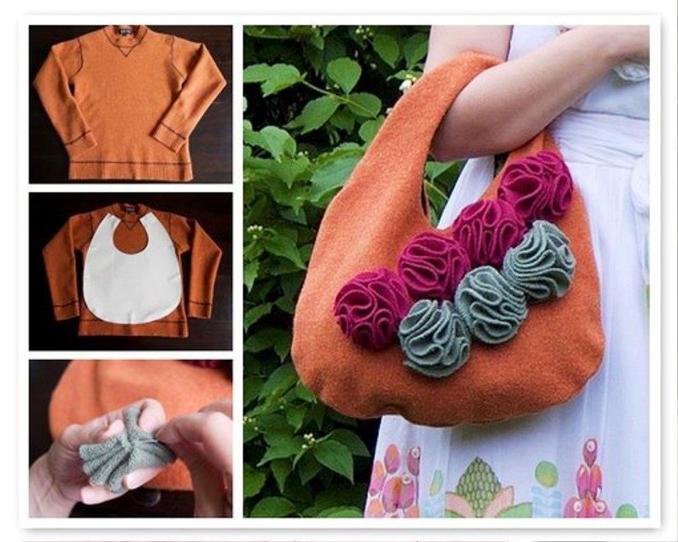 DIY Recycled Hand Bags made out of waist cloths - Fashiontrends4everybody