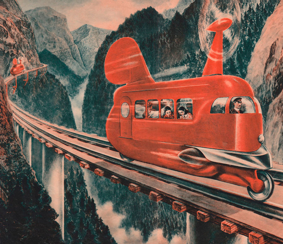 14 Real and Visionary Historic Monorail Designs ~ Vintage Everyday