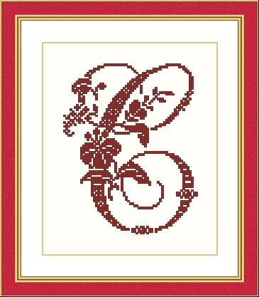 Golden Light Designs: Free Vintage Monogram Cross Stitch Chart - Letter C