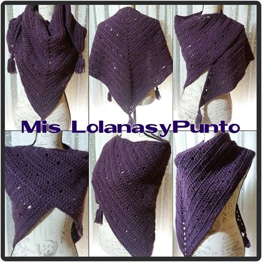 Diferentes formas de llevar un chal. | Mis LolanasyPunto