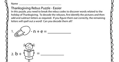 Holiday Rebus Puzzles