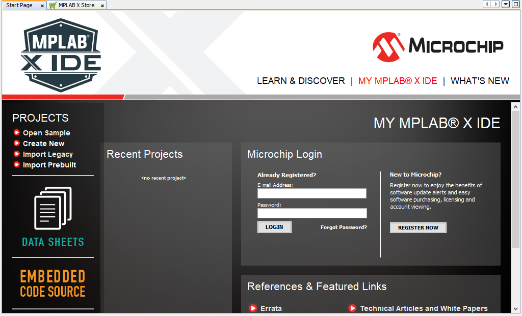 Componentes de MPLAB X IDE
