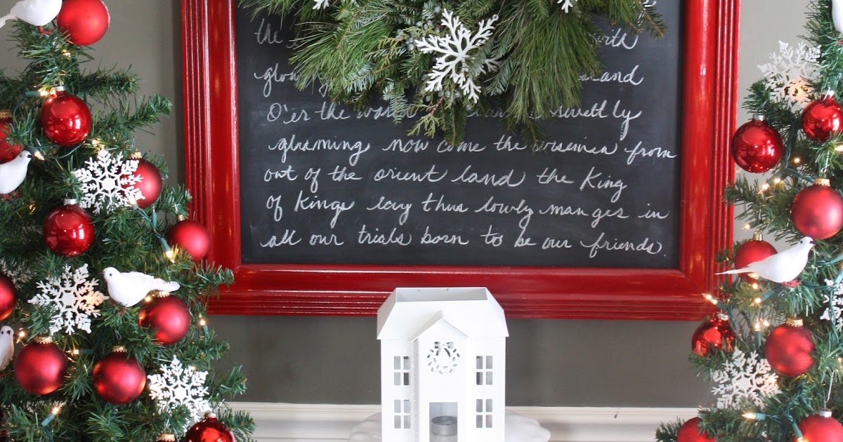 The Yellow Cape Cod: Holiday Home Series: Christmas Menu Board Tutorial