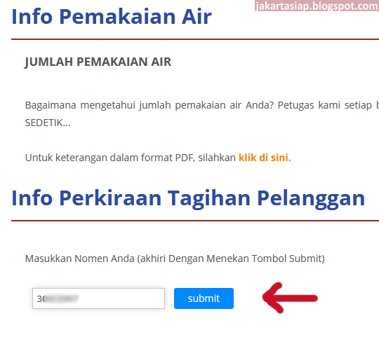 Cek Tagihan PDAM Aetra Jakarta | Jakarta Siap