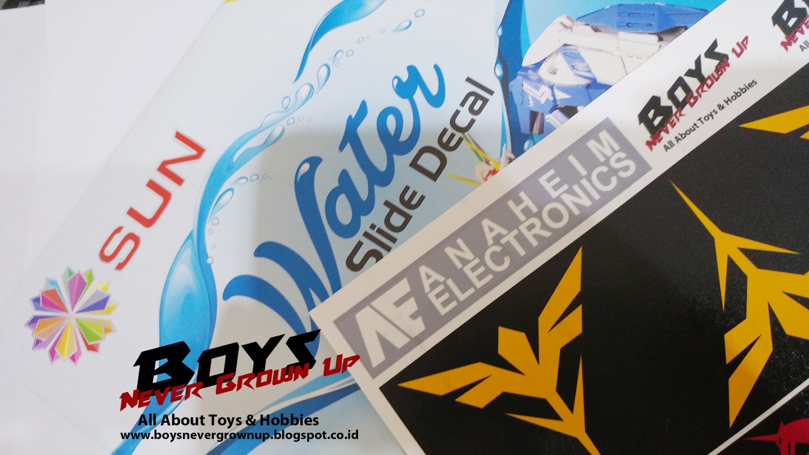Boys Never Grown Up: Review ; Water Slide Decal untuk Modifikasi model kit