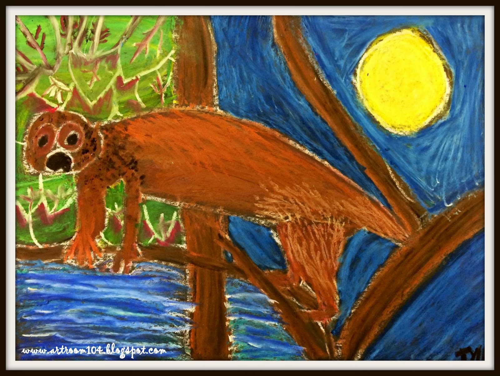 Art Room 104: Oil Pastel Jungle Animals