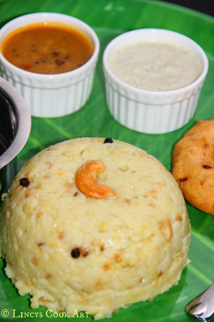 Ven Pongal/ Ghee Pongal/ Rice and Lentil Pudding/ Kara Pongal/ Spicy ...