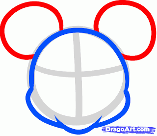 Dibujos faciles paso a paso: Dibuja el rostro de Mickey Mouse