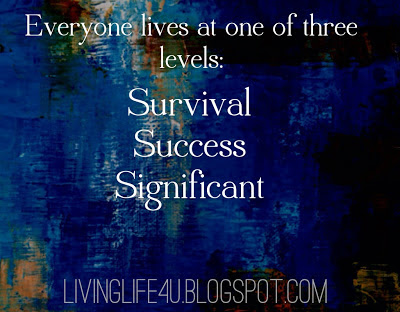 Live YOUR Life!: The Three Levels in Life