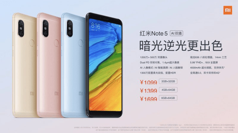 Xiaomi launched a new and improved Redmi Note 5 Pro with A.I. in China!