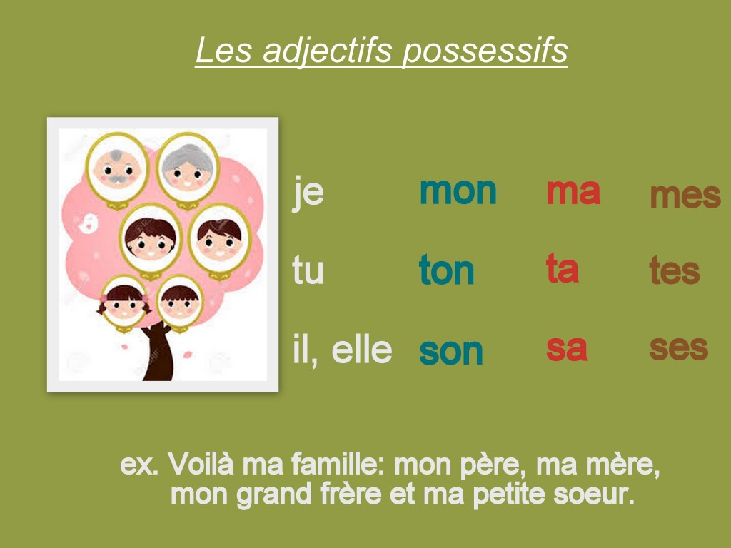 Mon cahier de français: La famille