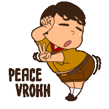 Kumpulan Gambar Kartun Sticker Transparan Anak Pramuka Unyu