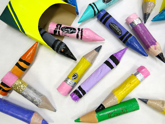 Cassie Stephens: In the Art Room: Crayon and Pencil Sculptures
