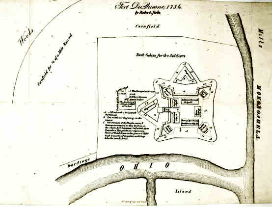 RELATIVELY FICTION: Map Of Fort DuQuesne In Stobo's Memoirs