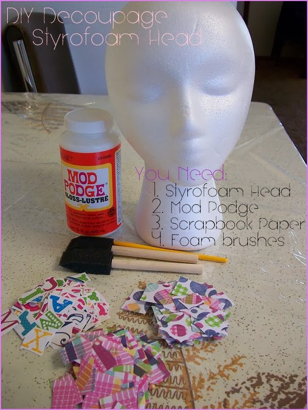 Rachel Rose Mercantile : EASY 1-2-3 MOD PODGE STYRO-FOAM PROJECTS