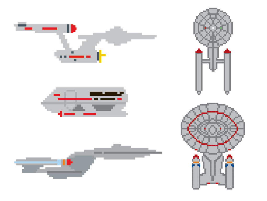 The Trek Collective: Trexels, Star Trek pixelated