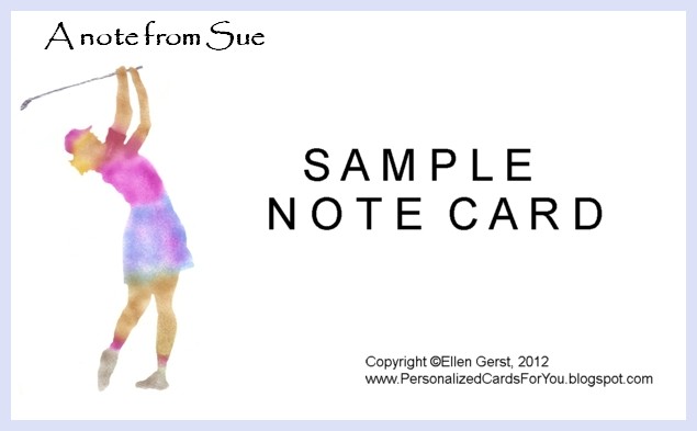 Personalized Cards For You: For Golfers