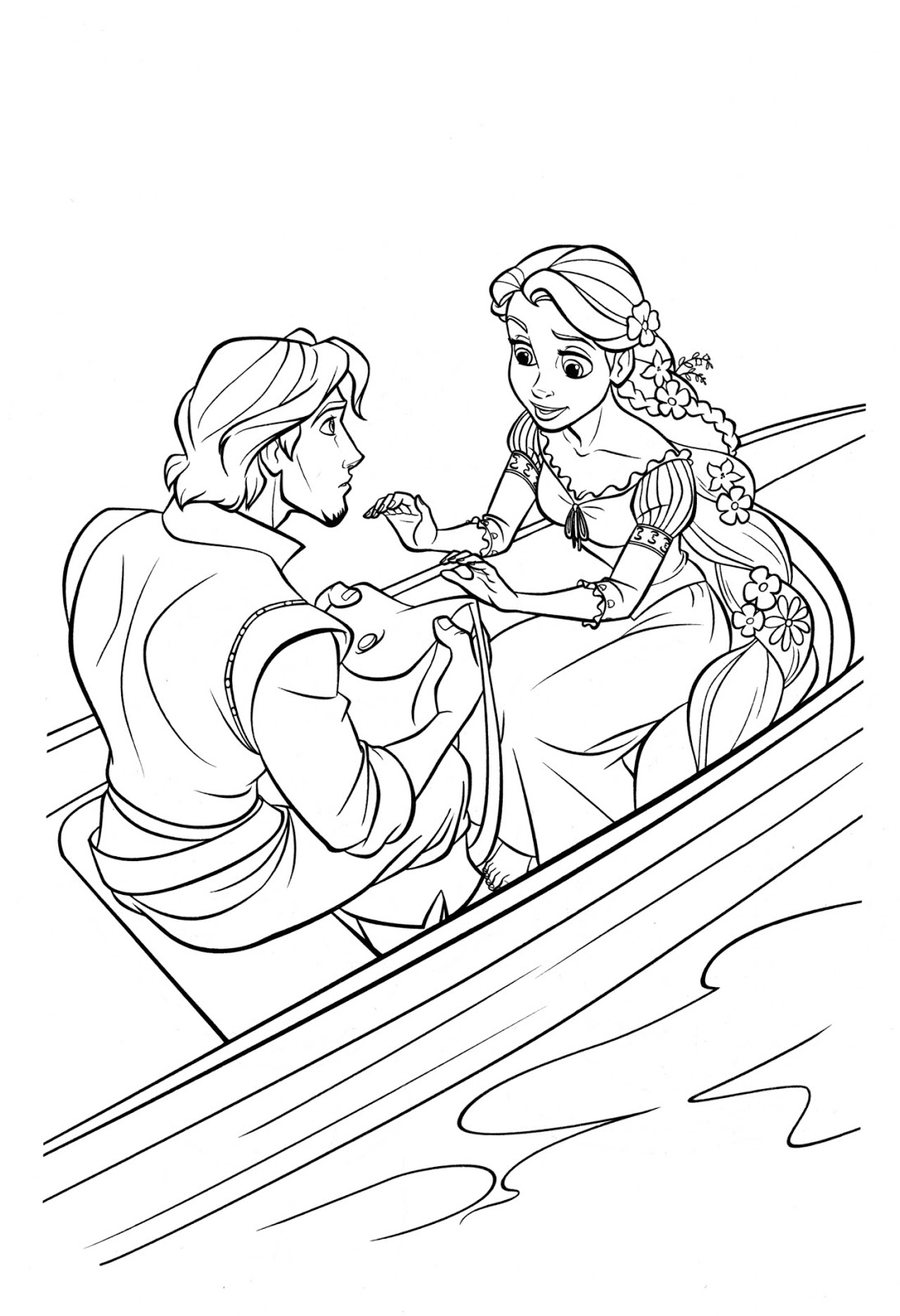 Tangled - Rapunzel Coloring Pages | Craetive Kids Colouring