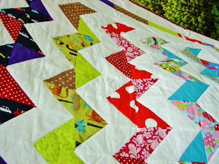 little black teapot: Chevron Quilt Tutorial