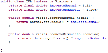 Mi granito de java: Visitor