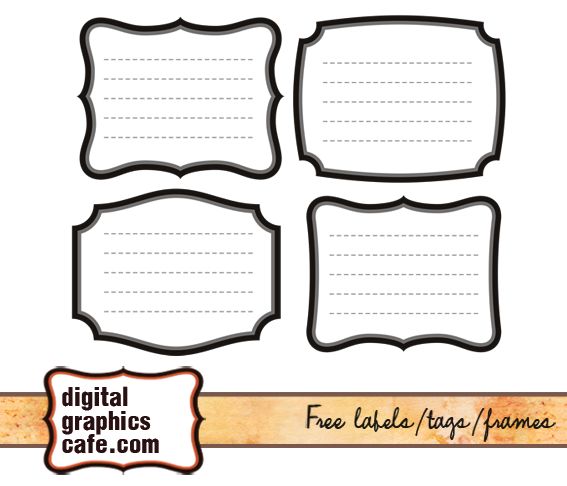 Free digital labels, frames, digital scrapbooking
