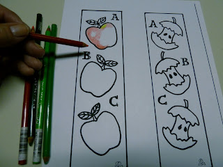 Make it easy crafts: Apple ABC bookmarks free printable to color