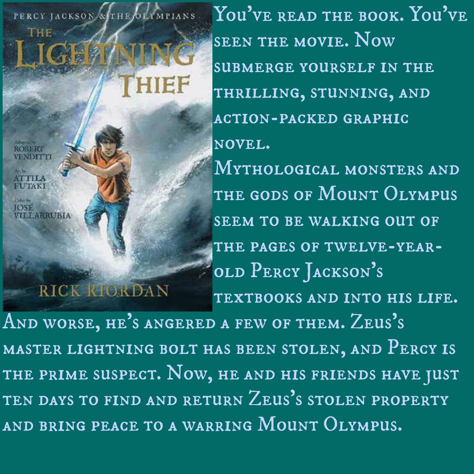 Hello Jenny Reviews: Review: The Lightning Thief Graphic Novel