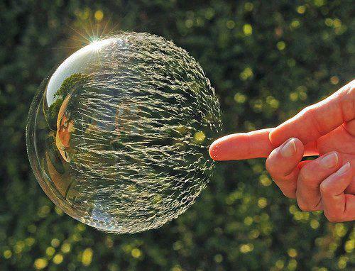 Bubble Being Popped, Fraction of a Second - Introspective World