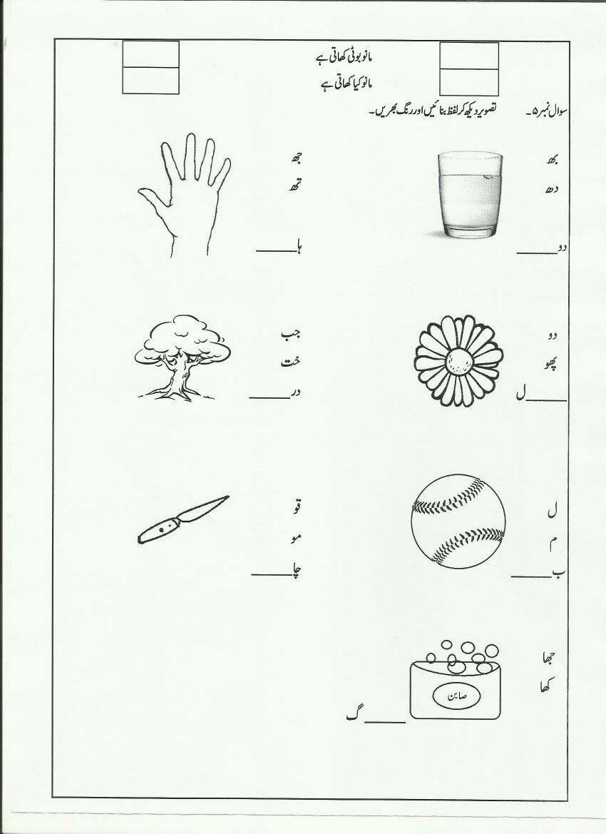 WORK SHEETS FOR PRE STANDARDS MATH,ENGLISH,SCIENCE,URDU