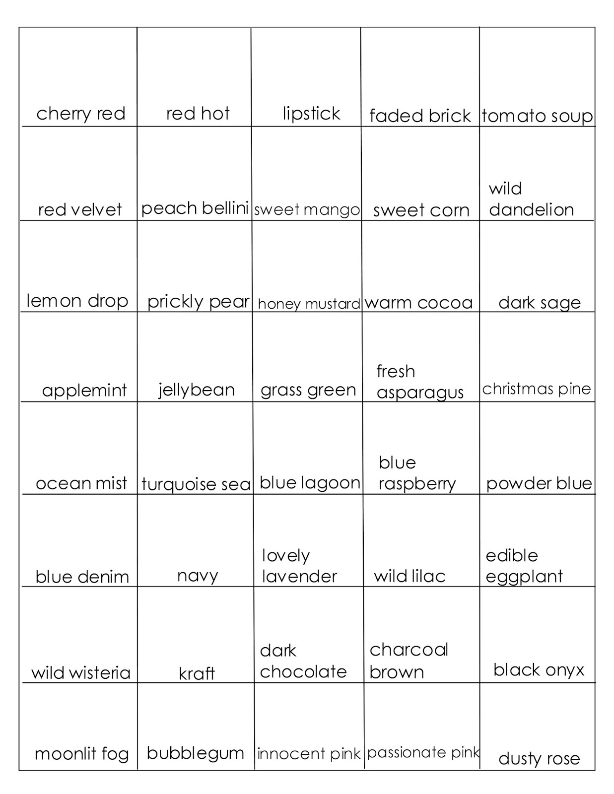 Hands, Head and Heart: Video: Color Ink Charts and a Giveaway!