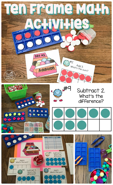 Ten Frame Activities for Addition & Subtraction | TheHappyTeacher