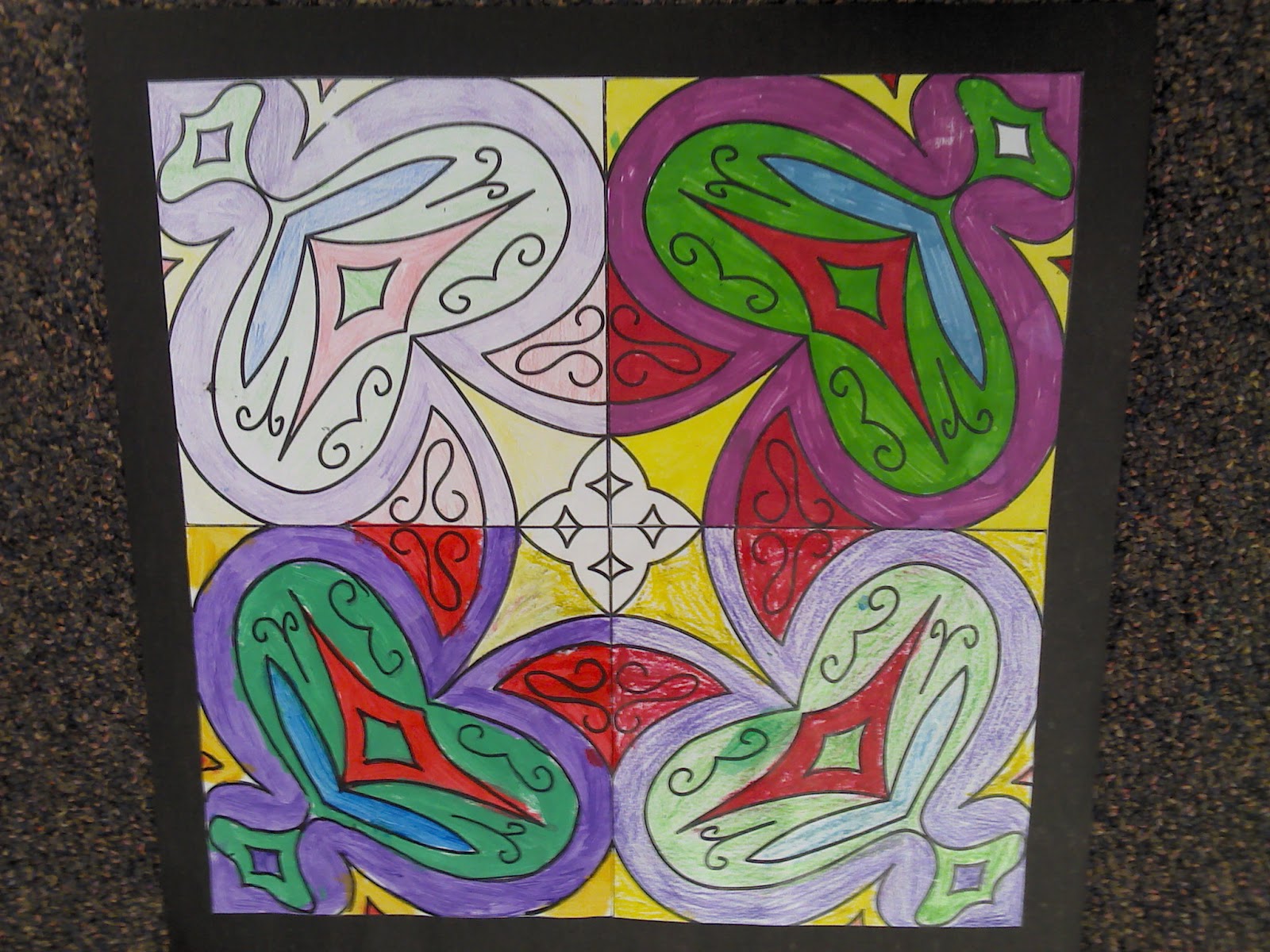 Room 5: Ceramic Tile Design - Symmetry Art